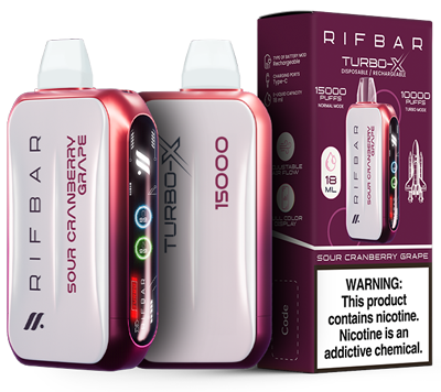Turbo-X Rifbar Rechargeble, Disposable - Renaissance of vaping