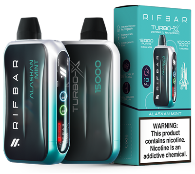 Turbo-X Rifbar Rechargeble, Disposable - Renaissance of vaping