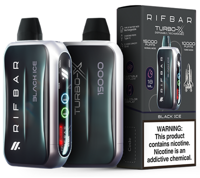 Turbo-X Rifbar Rechargeble, Disposable - Renaissance of vaping