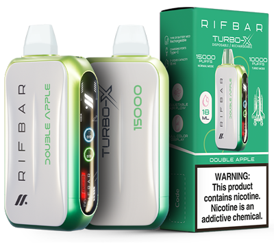 Turbo-X Rifbar Rechargeble, Disposable - Renaissance of vaping